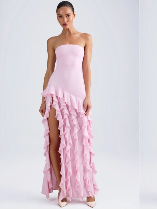 Oh Polly | Dresses | Oh Polly Diletta Ruffletrim Strapless Gown 4 ...